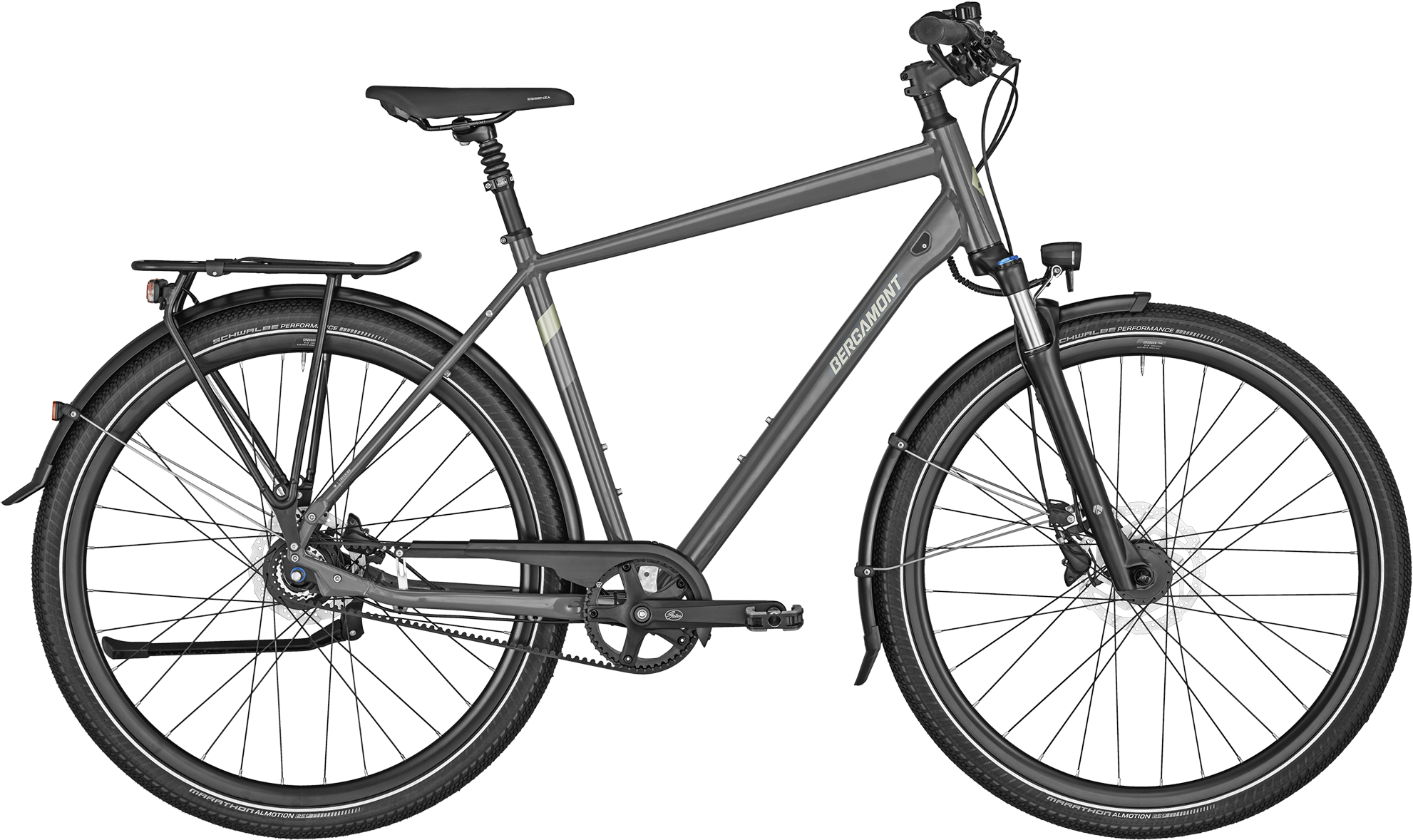 Bergamont Horizon N8 Belt Gent 2023 Grå Cykelinfo